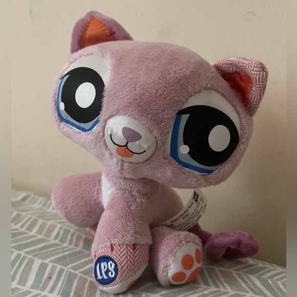 Toys | Littlest Pet Shop Lps 6 Inch Tall Plush Figure Kitty Cat | Poshmark